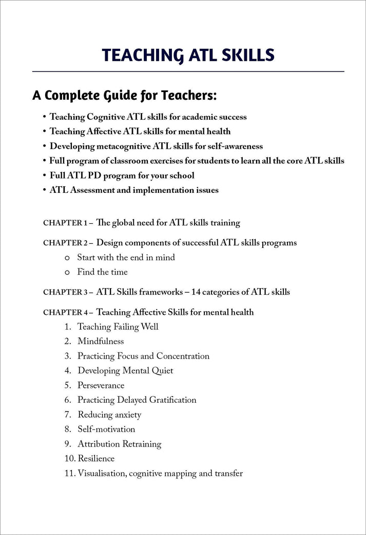 Teaching ATL Skills (A Complete Guide for Teachers) – IB Source Education